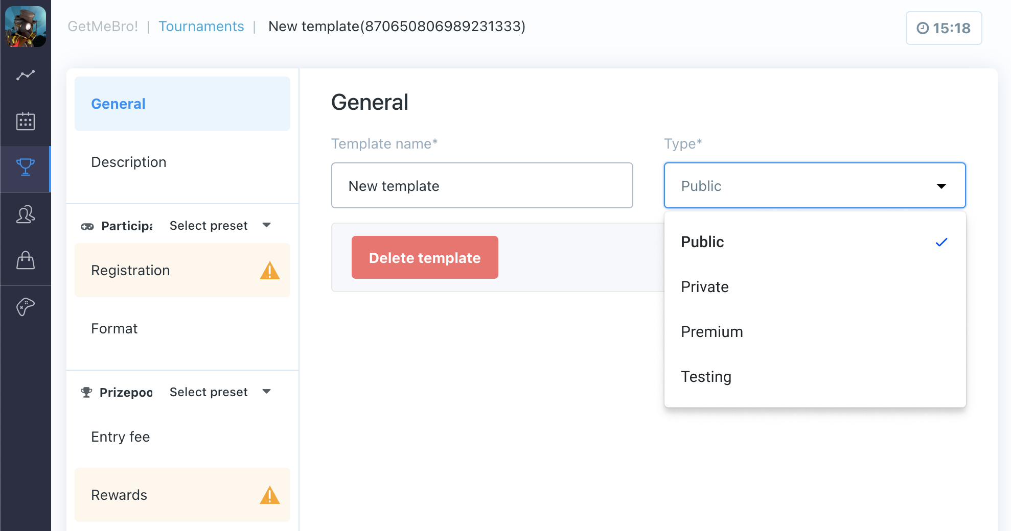 Dashboard Glossary - Tournament SDK